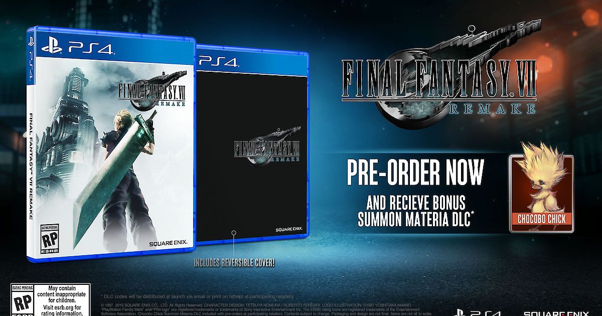 Final Fantasy 7 Remake erscheint mit Wendecover und Vorbestellerbonus ...