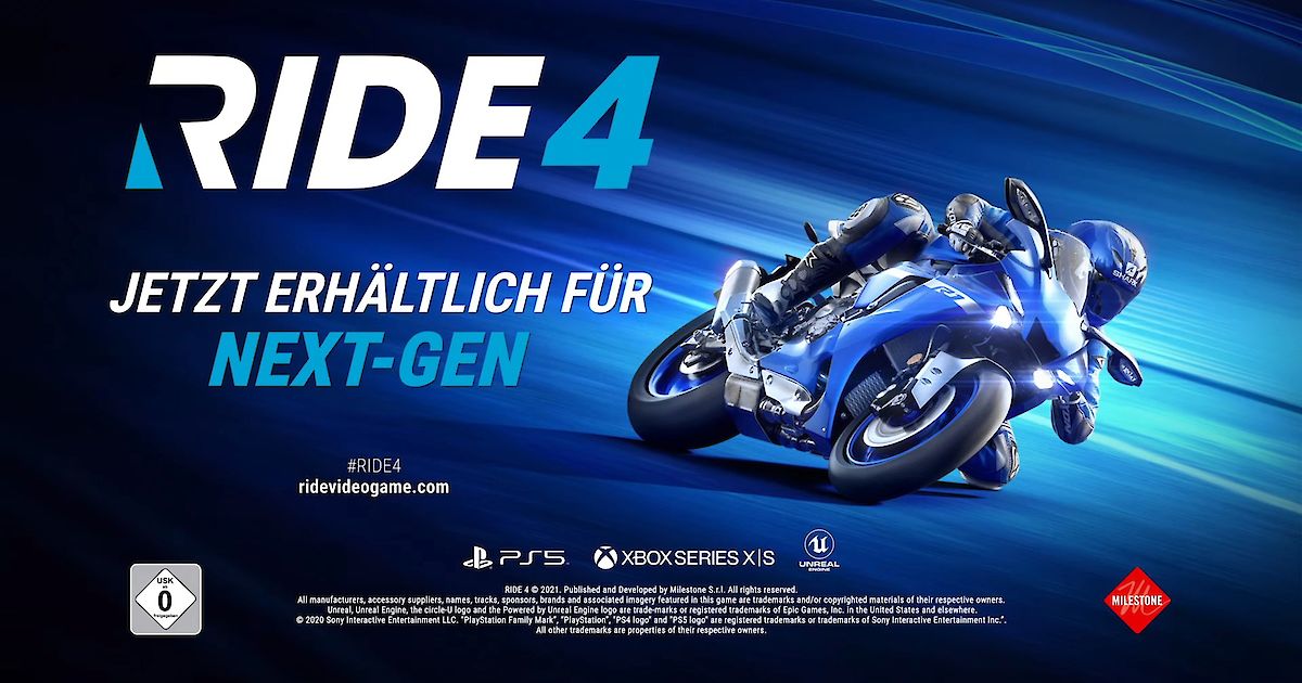 RIDE 4 jetzt auch für PlayStation 5 und Xbox Series X|S verfügbar (PC ...