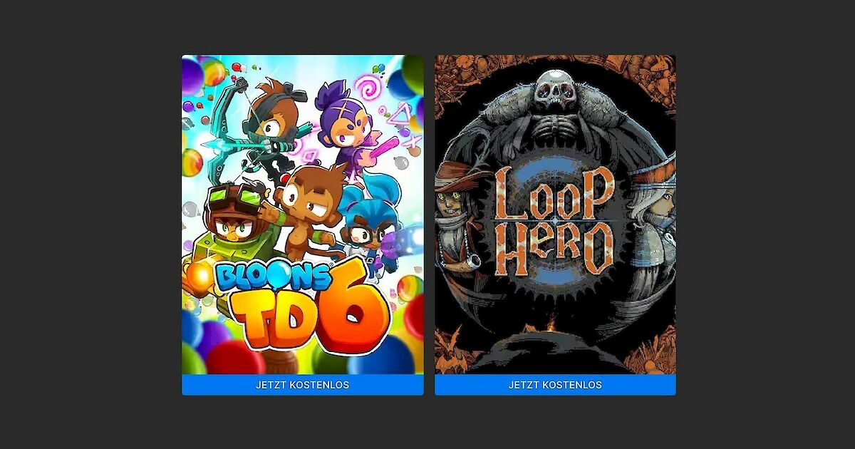 Bloons TD 6 und Loop Hero kostenlos im Epic Games Store (PC)